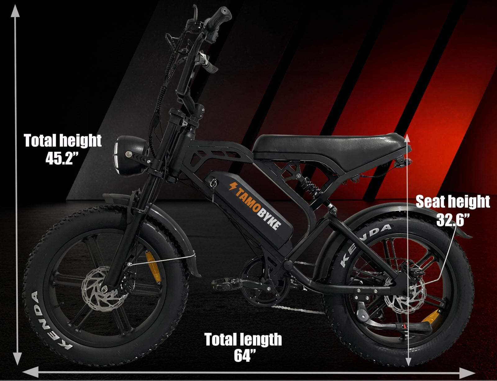 Tamobyke V20 1500W Fat Tire Electric Bike 30MPH|Tamobyke – Tamobykesport